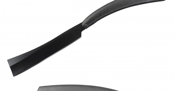 7.25" Closed Straight Razor Knife Titanium Coated (100/10/17*11*10/41)