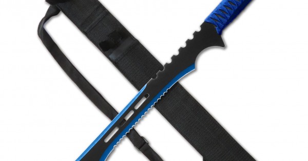 BLUE 27'' MACHETE WITH SHEATH