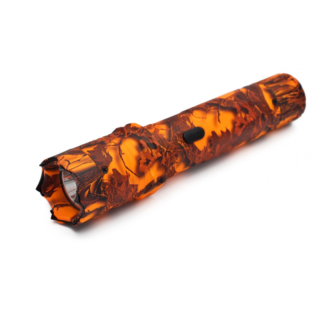 TACTICAL FORCE FLASHLIGHT STUN GUN ORANGE CAMO